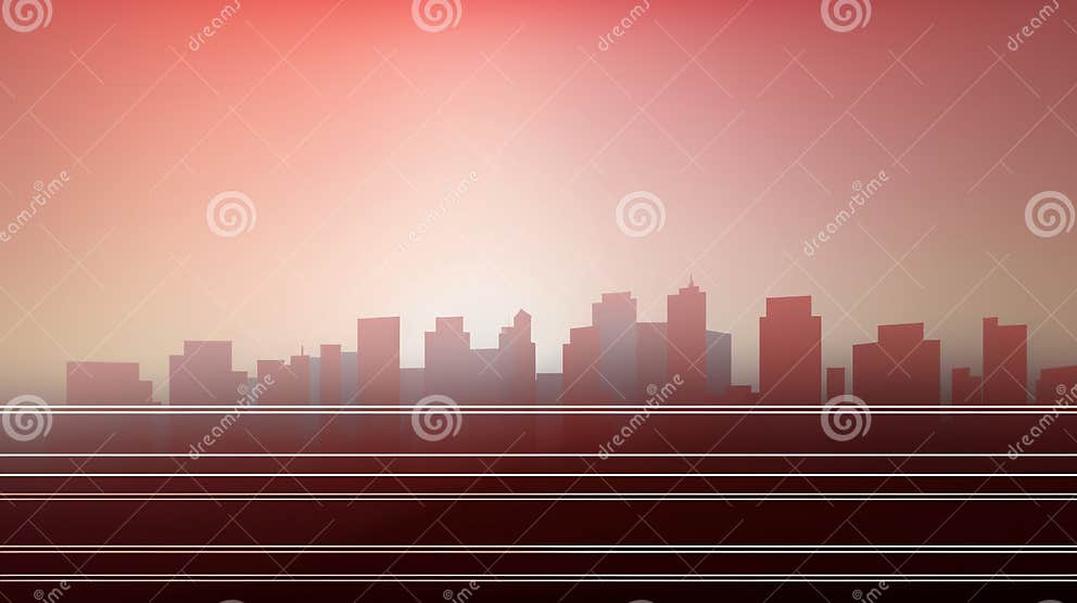 Opening Sequence News Backdrop Template Flat Style Illustration Stock ...