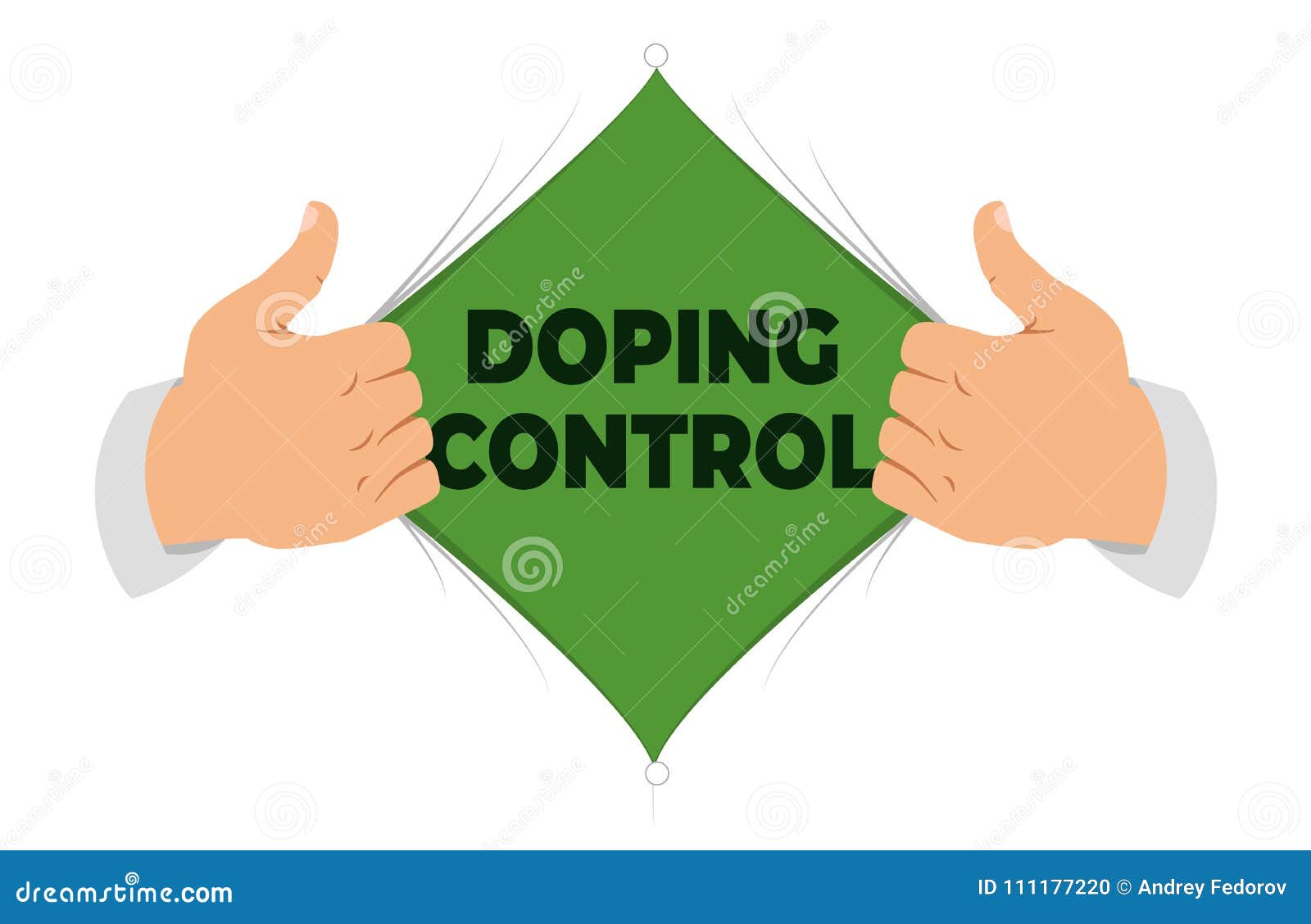 Doping Control Procedure, Illustrated Guide Cartoon Vector ...