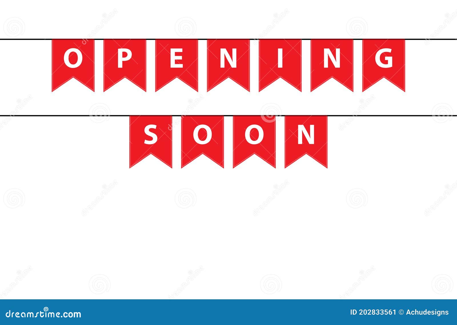 Opening soon ribbon banner stock vector. Illustration of color - 202833561