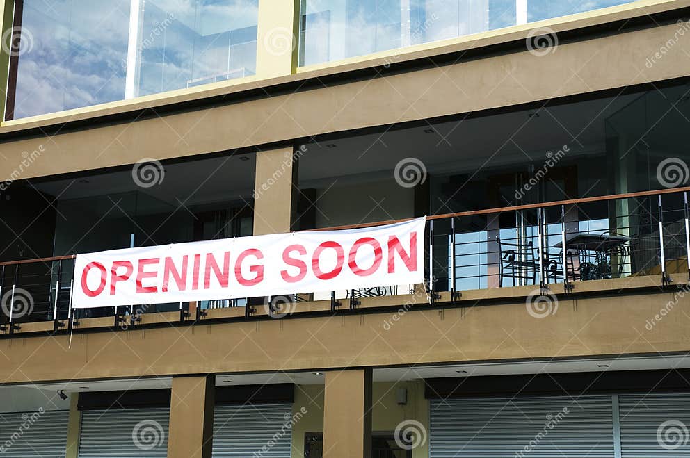 Shop opening Soon stock photo. Image of offices, building - 5416002