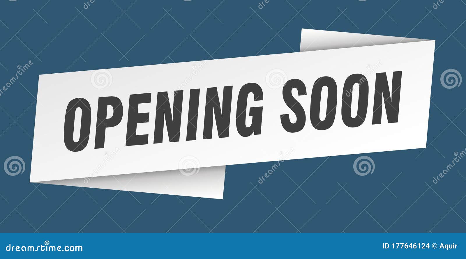 Opening Soon Banner Template. Opening Soon Ribbon Label Stock Vector ...