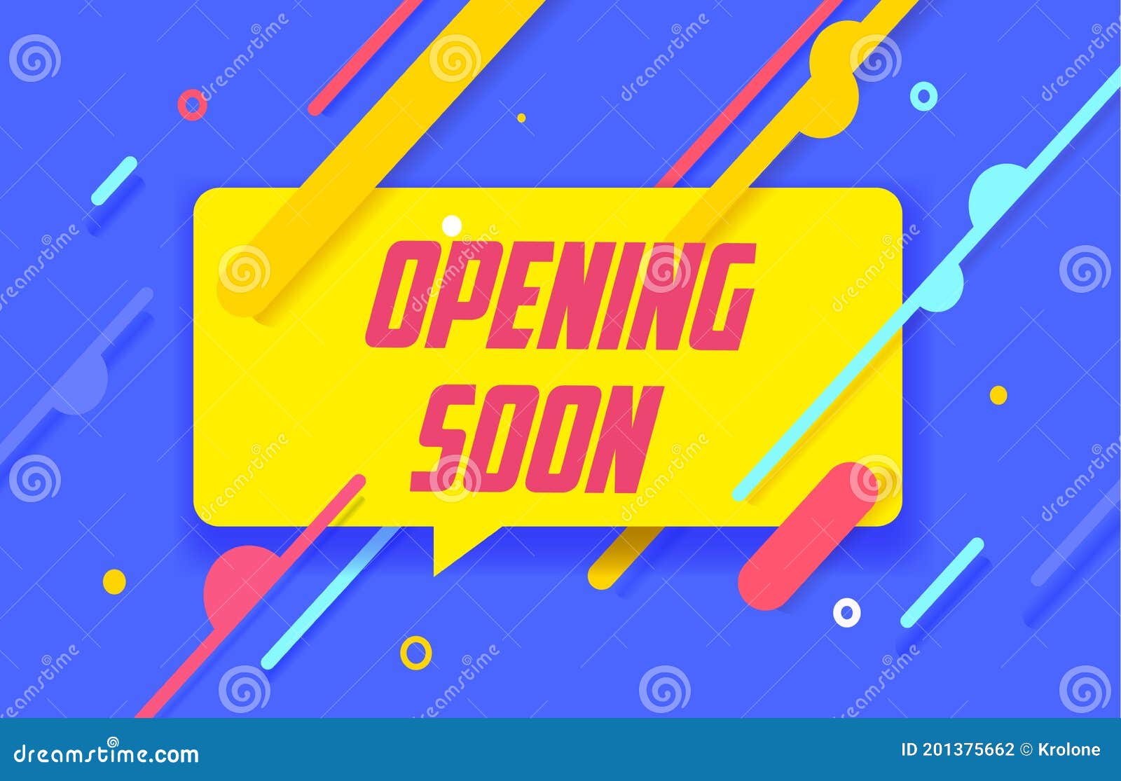 OPENING SOON in Design Banner. Vector Template for Web, Print ...