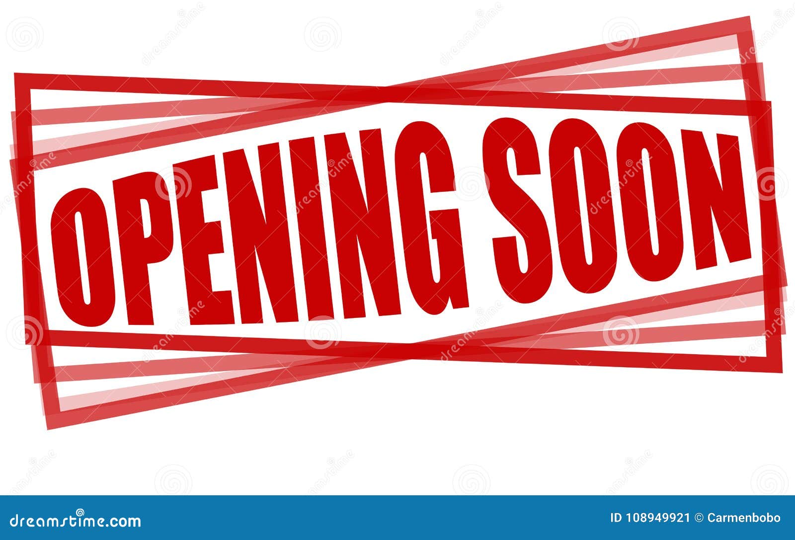 Opening soon stock illustration. Illustration of symbol - 108949921