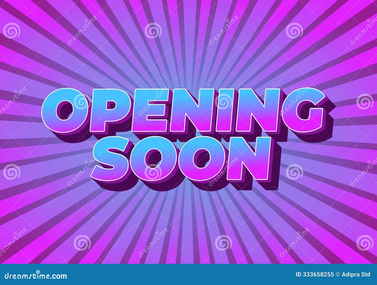 Opening Soon. Text Effect in 3D Style with Good Colors Stock ...