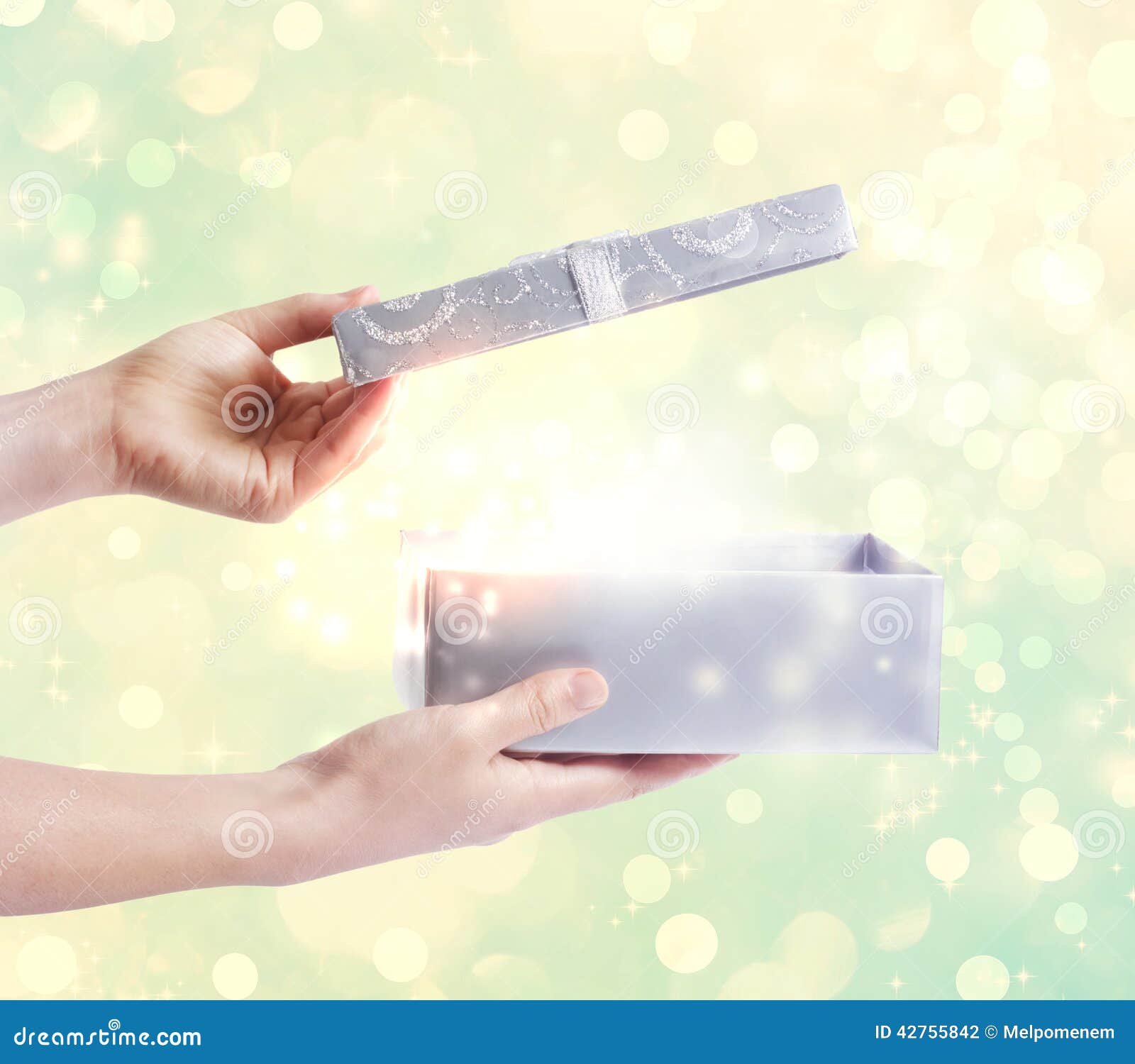 Opening a Special Gift stock photo. Image of decorated - 42755842