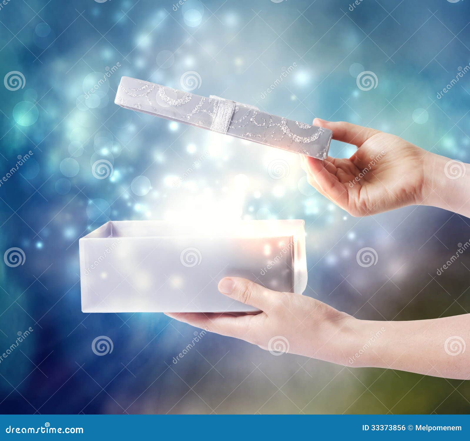 Opening a Special Present Box Stock Photo - Image of xmas, receiver ...