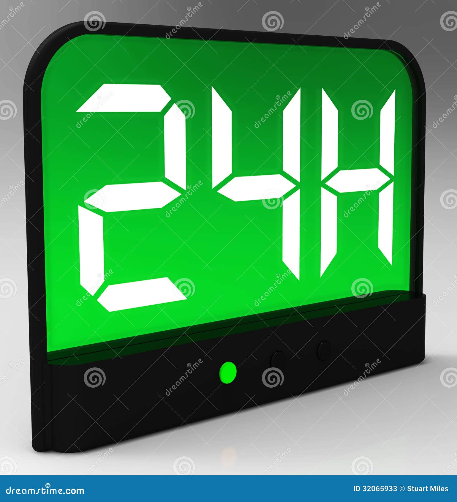 Opening Times Twenty Four Hours a Day Stock Illustration - Illustration ...