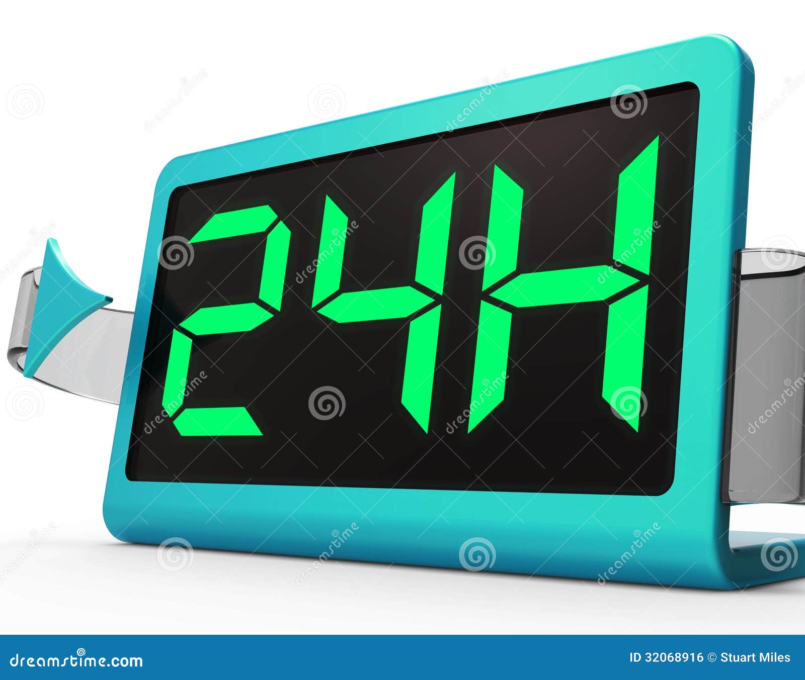 Opening Times for Twenty Four Hours a Day Stock Illustration ...