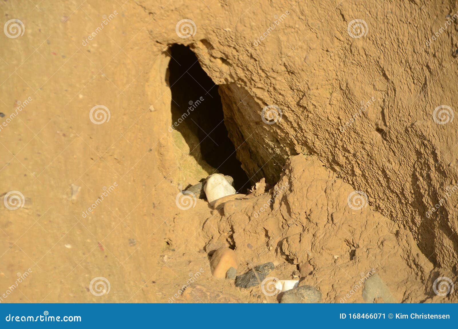 Clay Slope With Weathering And Soil Erosion Royalty-Free Stock ...