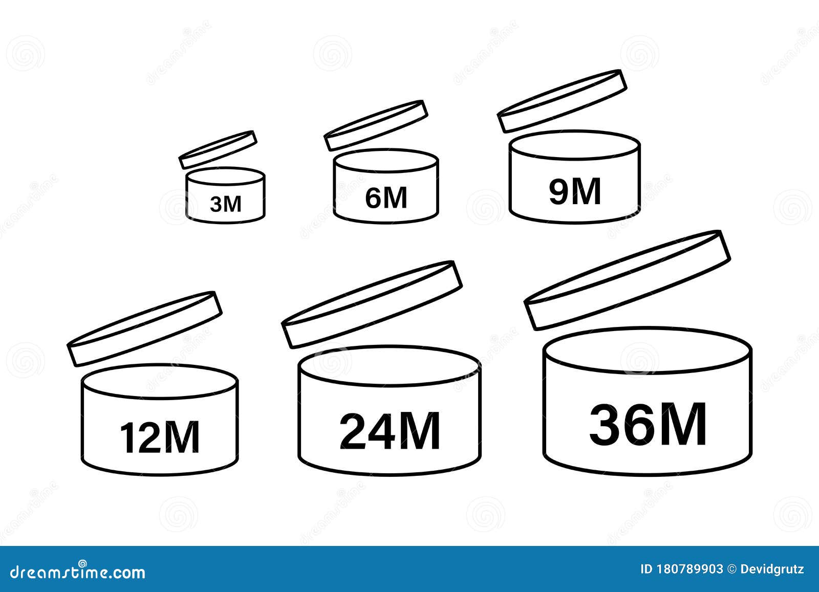 Expiration Icons Set Cartoon Vector | CartoonDealer.com #78839313