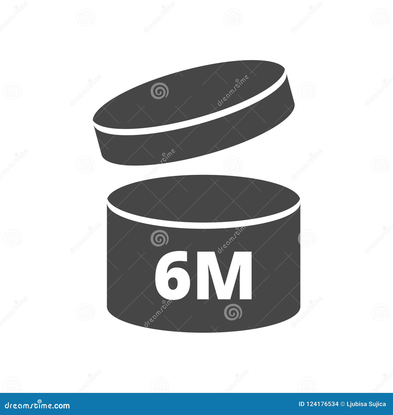 After Opening Use 6 Months Sign Icon Stock Vector - Illustration of ...