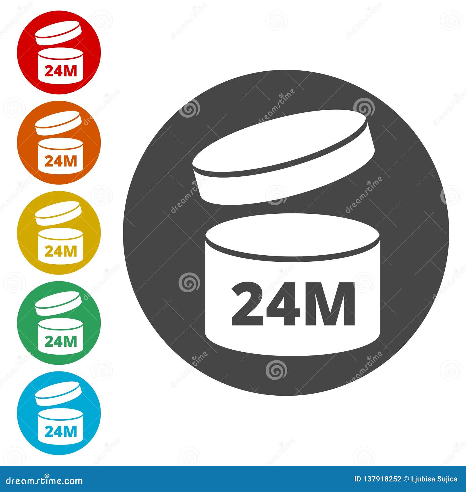 After Opening Use 24 Months Sign Icon Stock Vector - Illustration of ...