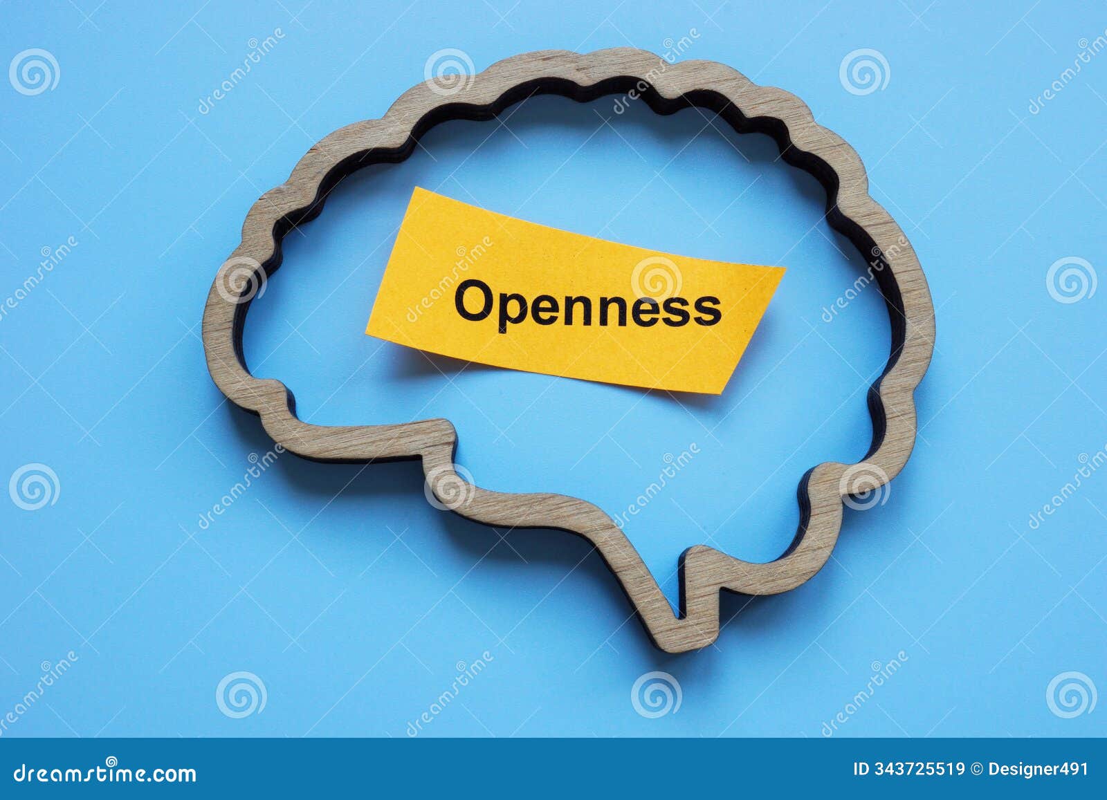 Openness Text with Brain Symbolizing Mental Growth and Open-mindedness ...