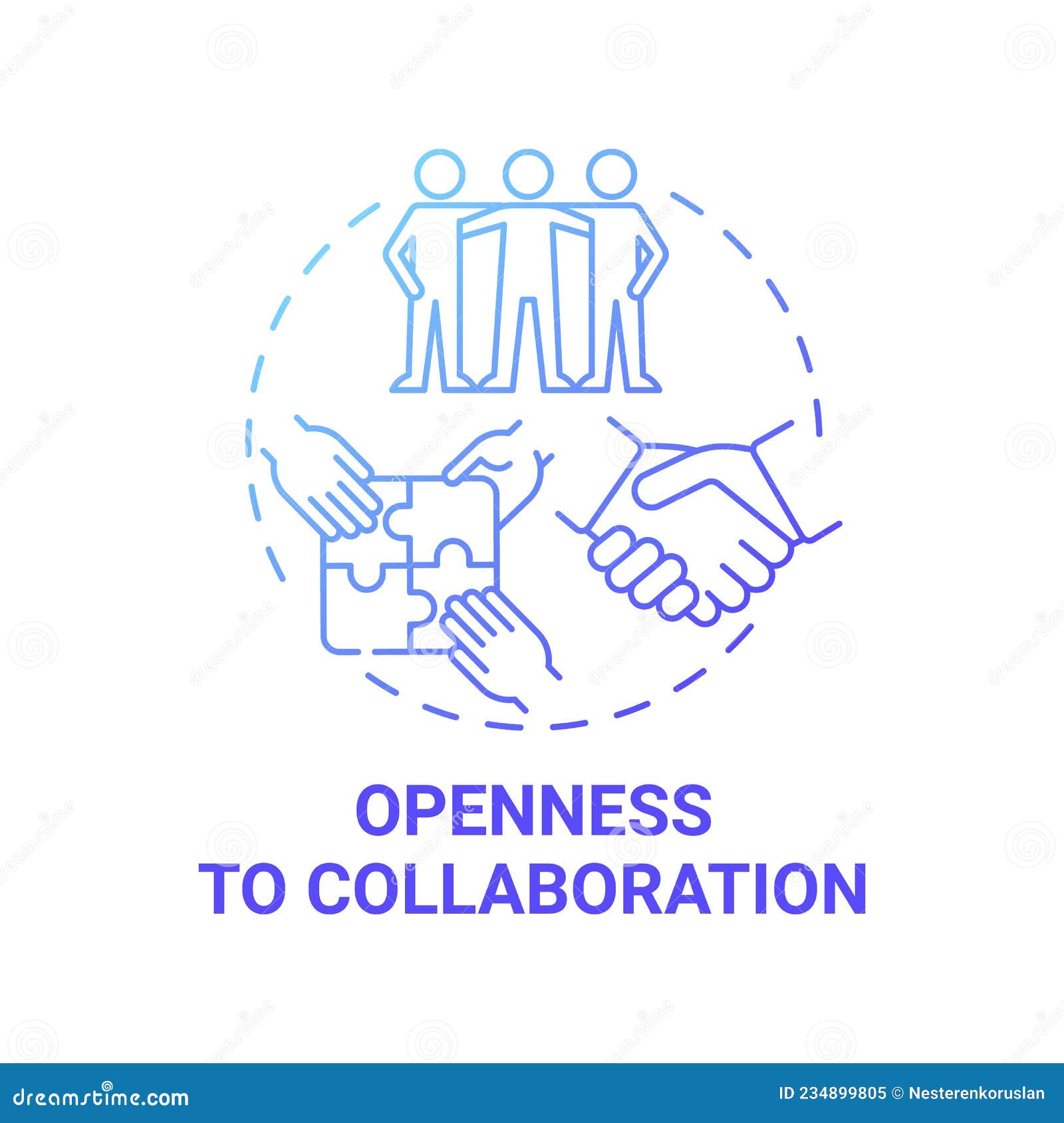 Openness To New Concept Icon Vector Illustration | CartoonDealer.com ...