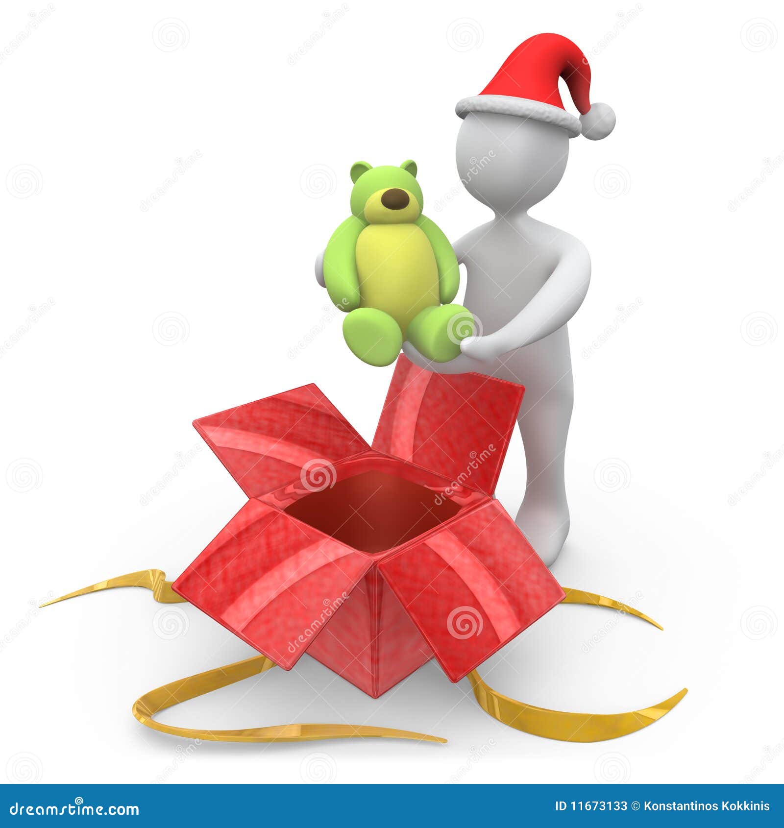 Openning a Present stock illustration. Illustration of present - 11673133