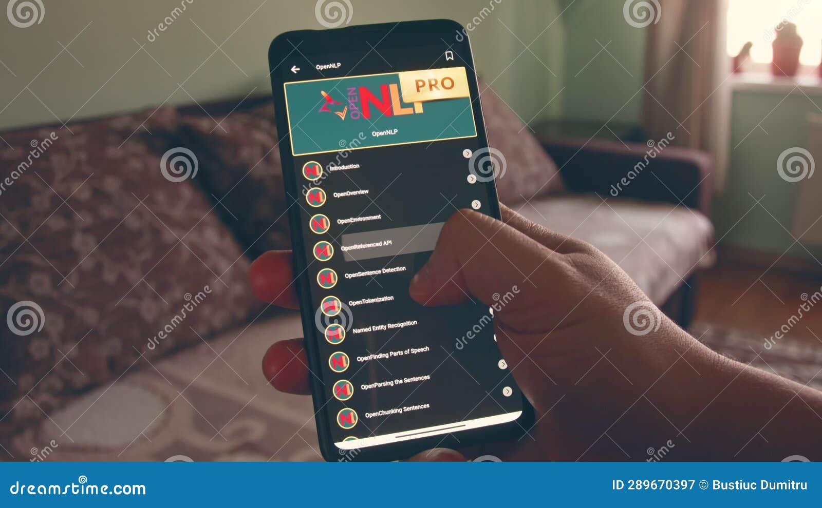OpenNLP Information Guide on Mobile Phone Screen. Machine Learning. Stock Video - Video of ...