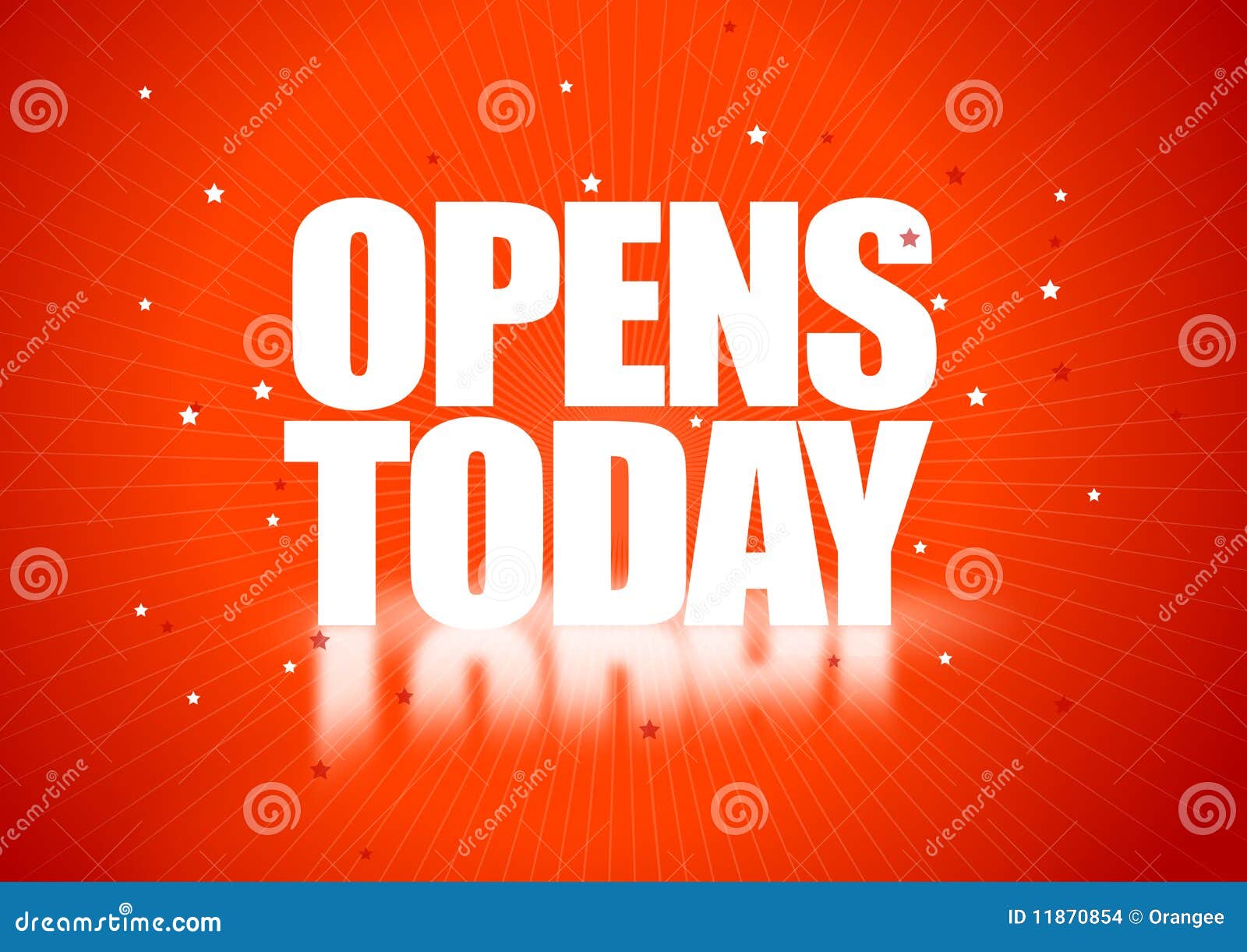 Opens today stock vector. Illustration of three, break - 11870854