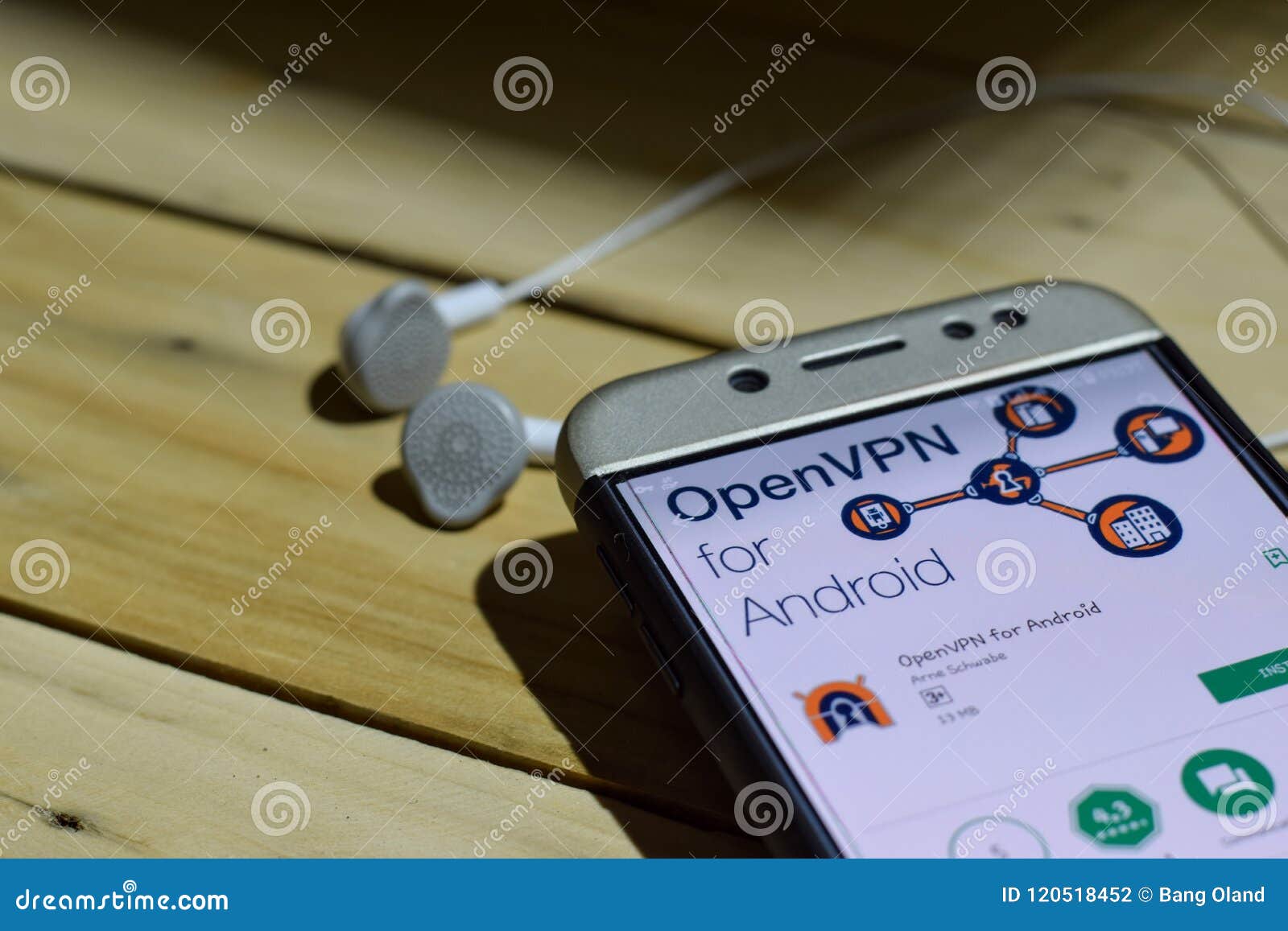 OpenVPN for Android Dev Application on Smartphone Screen. OpenVPN for ...