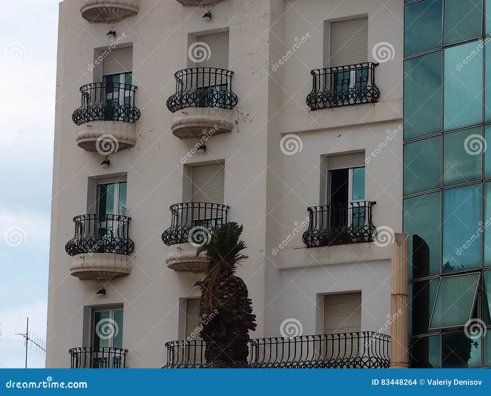 Openwork balconies stock photo. Image of openwork, architecture - 83448264