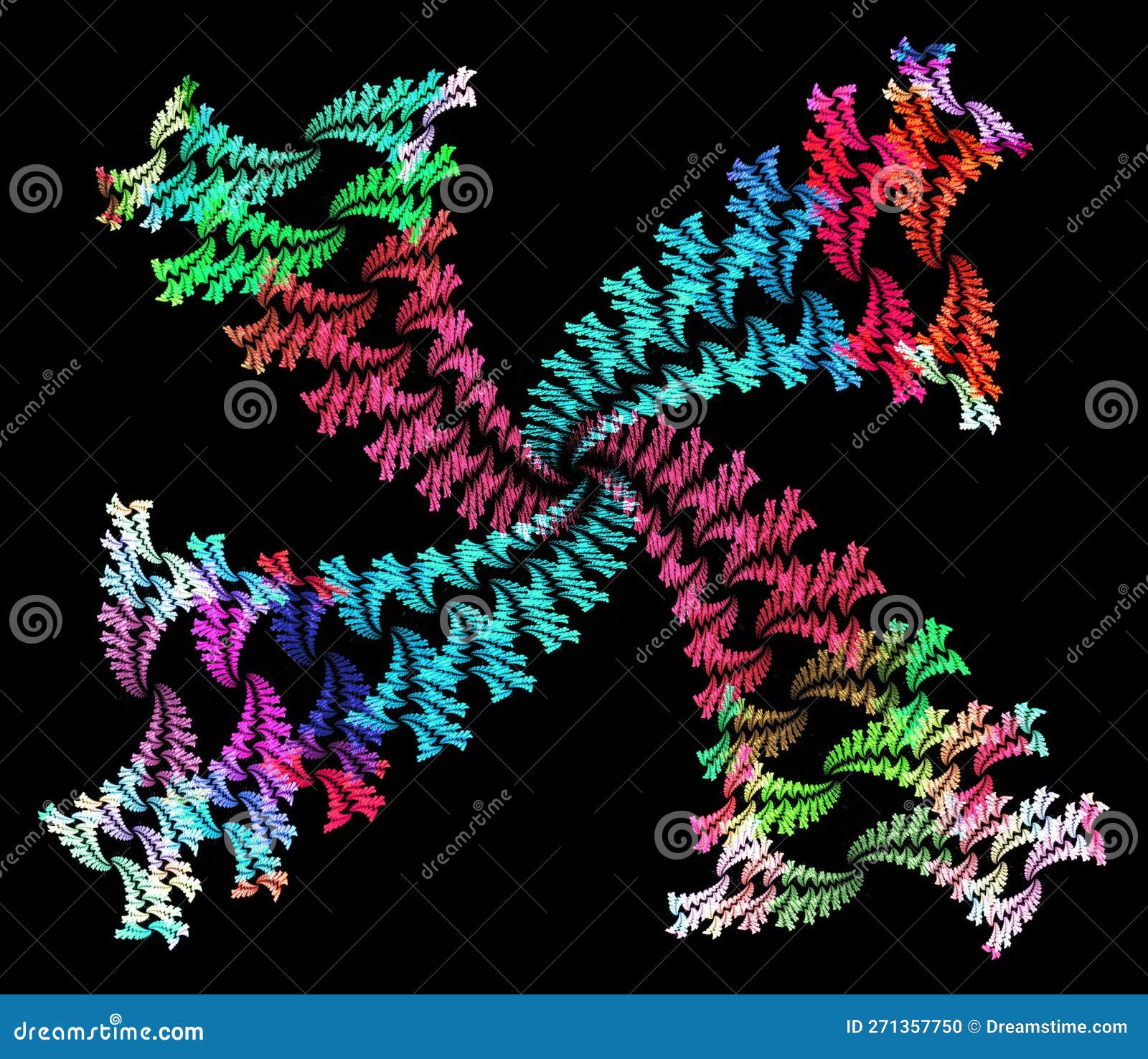 Multi-element Vhf Antenna Isolate On White Background 3d Rendering ...