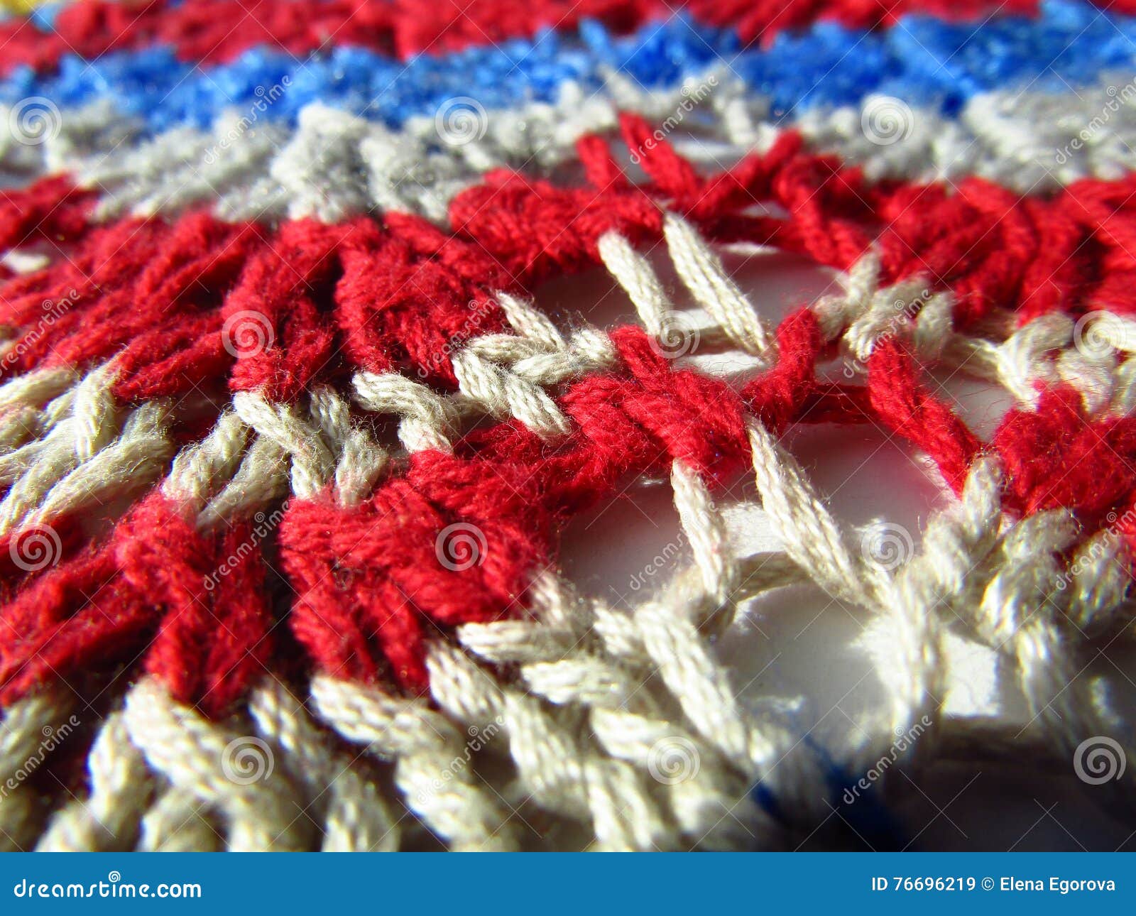 Openwork Knitting Texture Fabric Stock Image - Image of needles ...