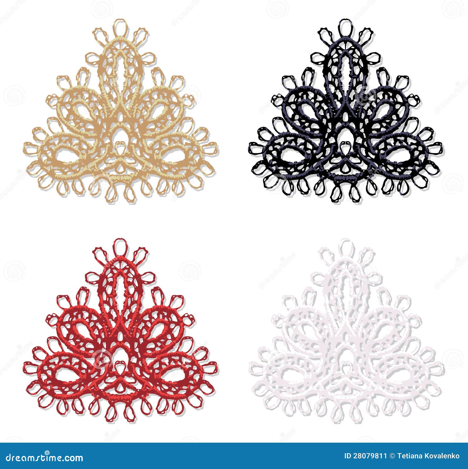 Openwork lace corner. stock illustration. Illustration of lace - 28079811