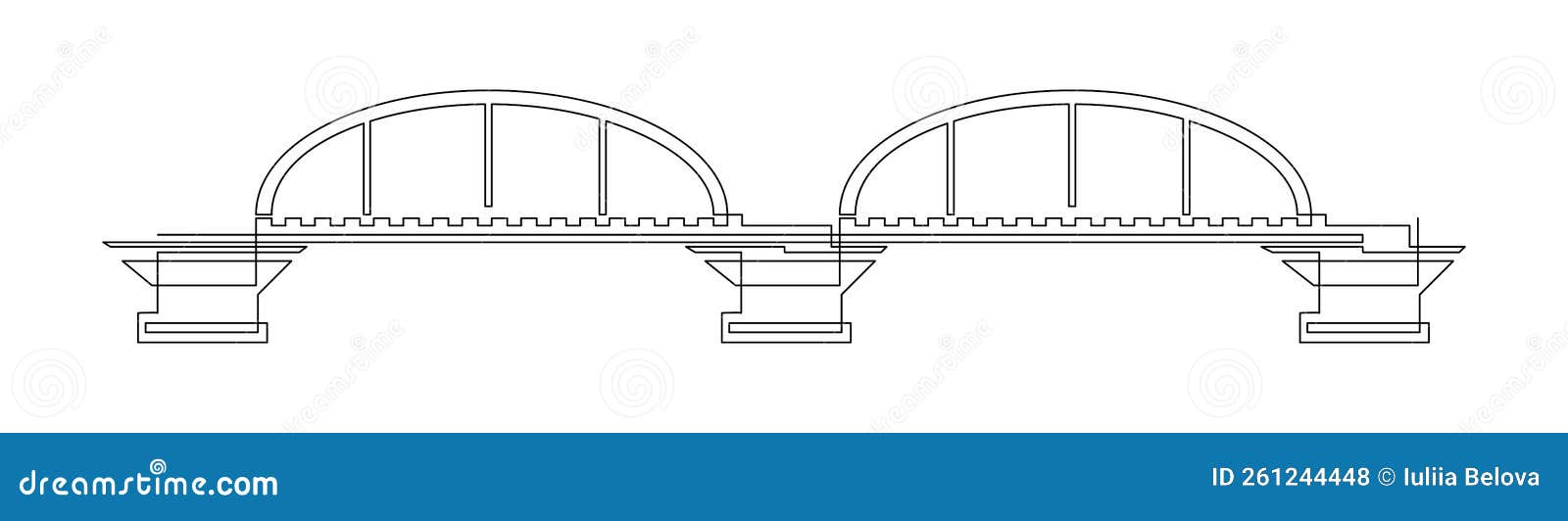 Openwork Metal Bridge in the Medieval Style Over the River. Lanterns on ...