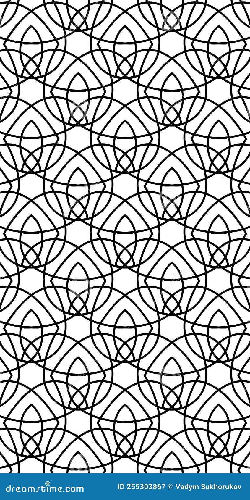Openwork Seamless Vector Pattern. Luxury Geometric Abstract Background ...