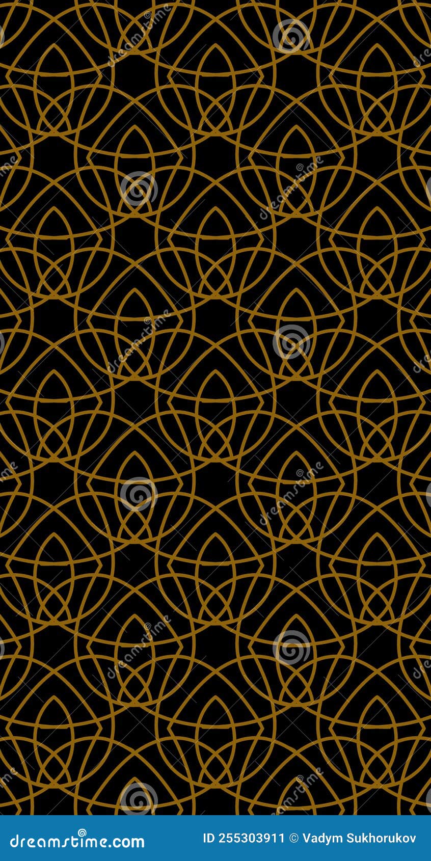 Openwork Seamless Vector Pattern. Luxury Geometric Abstract Background ...