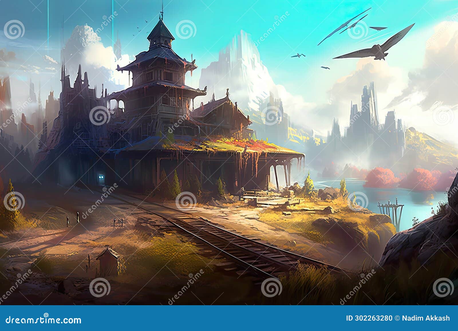Openworld, Video Game Concept Art Stock Photography | CartoonDealer.com ...