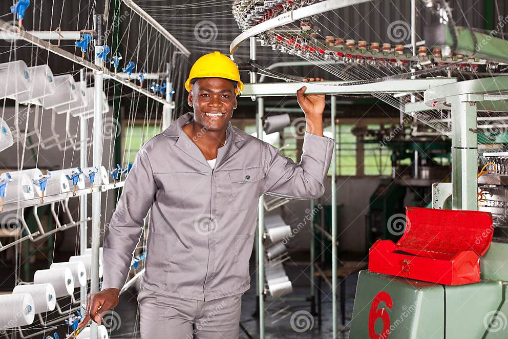 Operário foto de stock. Imagem de tear, total, chapéu - 27310694