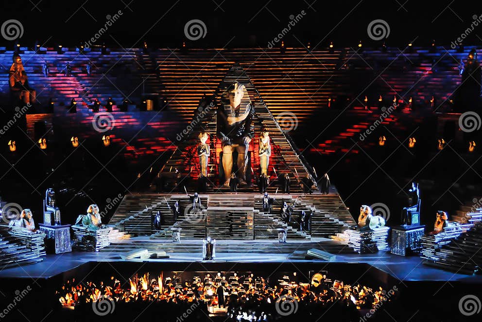 The opera Aida editorial stock photo. Image of italian - 22431773