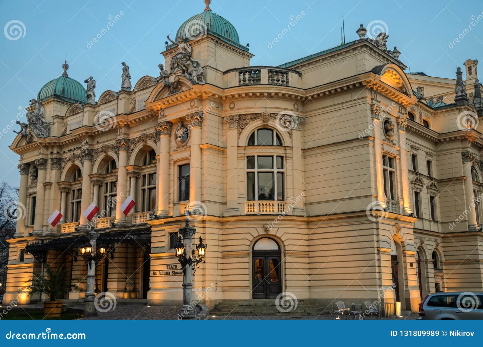 Opera and Ballet Theater in Krakow, Poland Editorial Stock Image ...