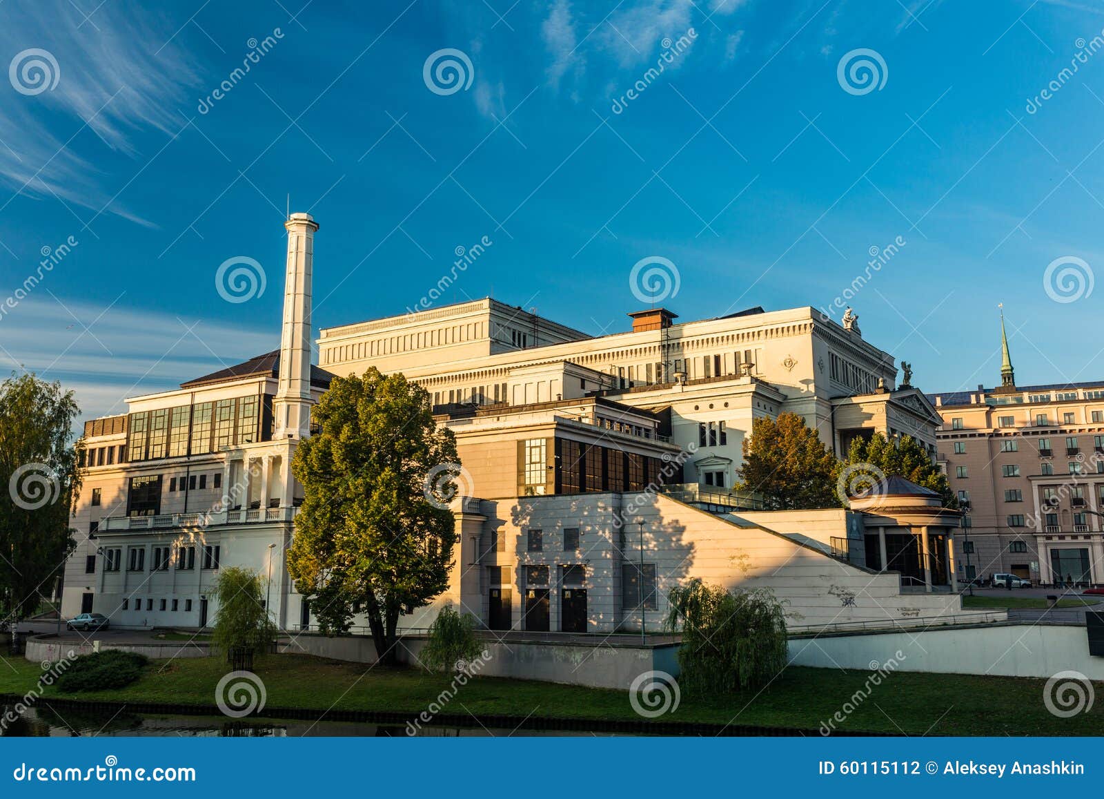 Opera and Ballet Theater in Riga Stock Photo - Image of windows, music ...