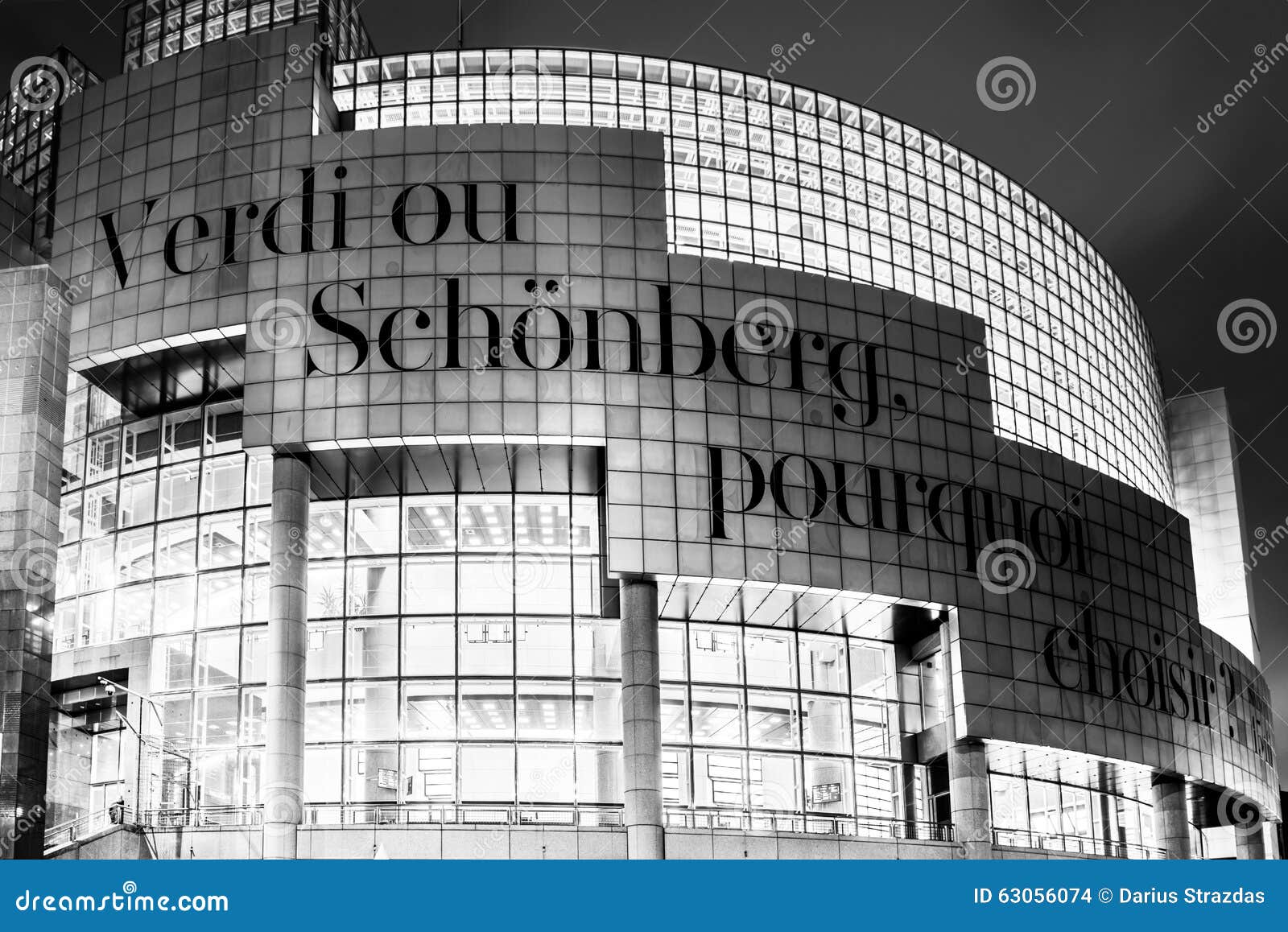 Opera Bastille Modern Architecture Place De La Bastille Paris France ...