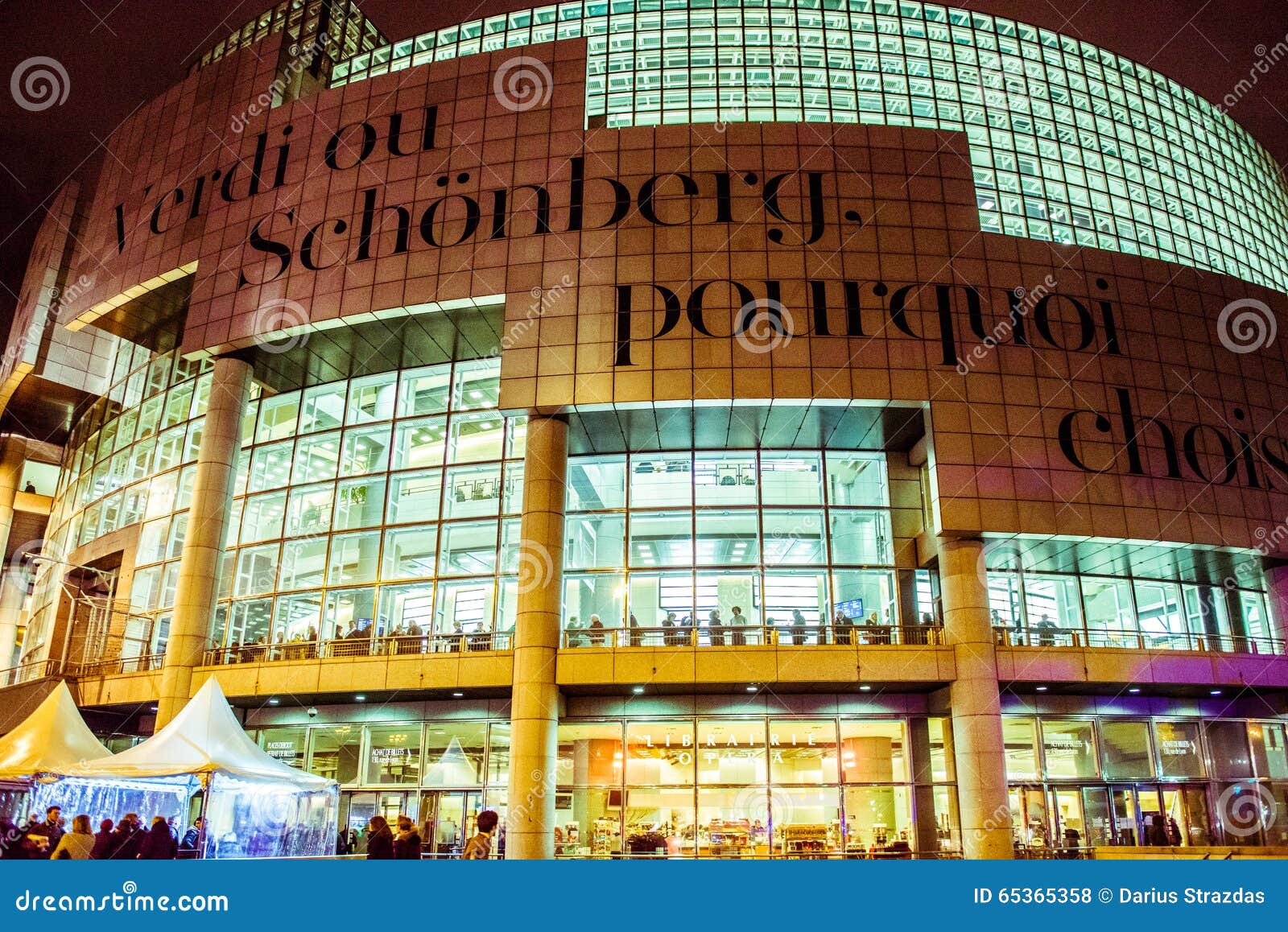 Opera Bastille Paris France Editorial Stock Photo - Image of windows ...