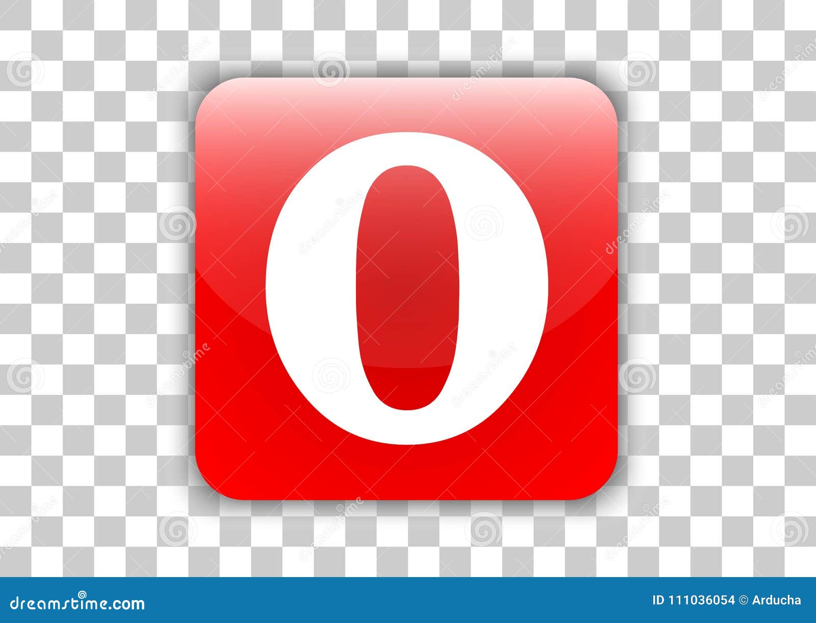Opera Browser Social Media Icon Button with Symbol Inside Editorial ...