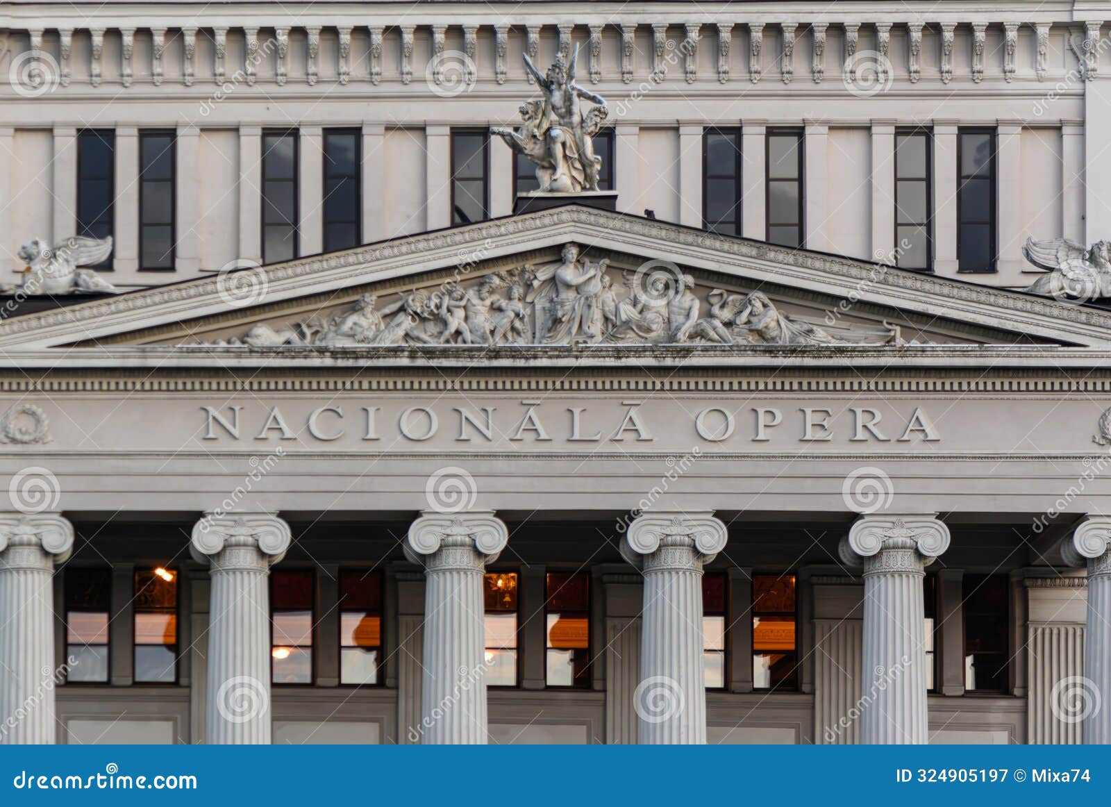 Opera Building in the Center of Riga 1 Stock Image - Image of panorama ...