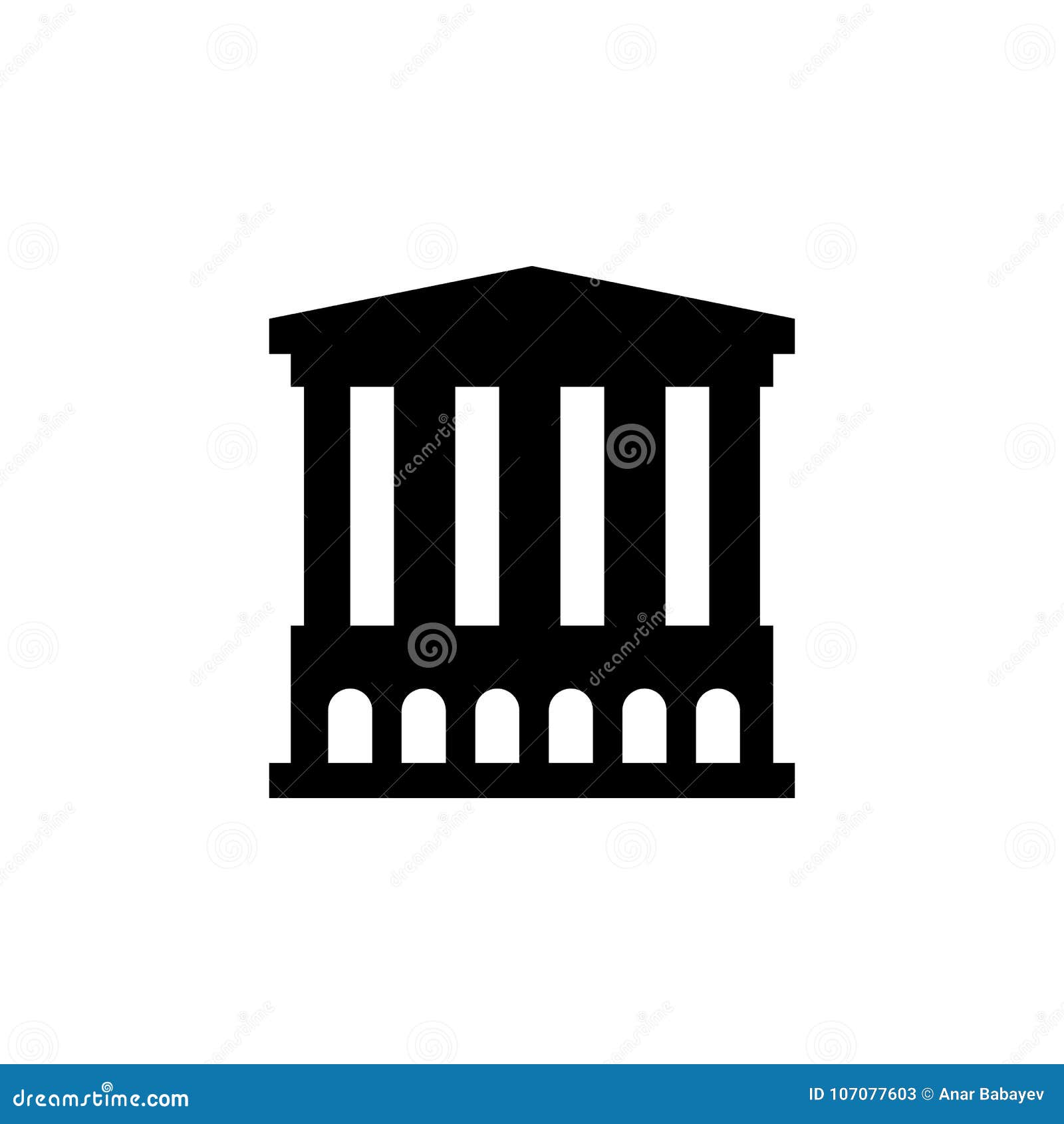 Opera building icon stock vector. Illustration of event - 107077603