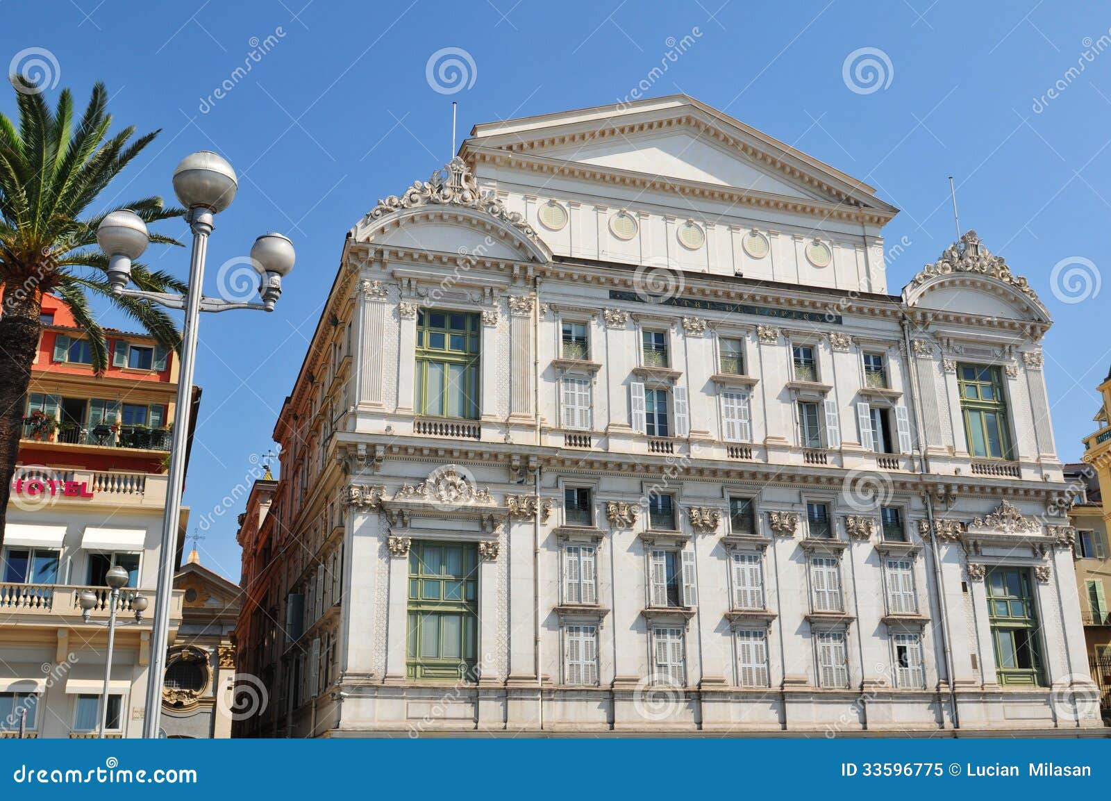 Opera Building in Nice, France Stock Image - Image of ballet, cultural ...
