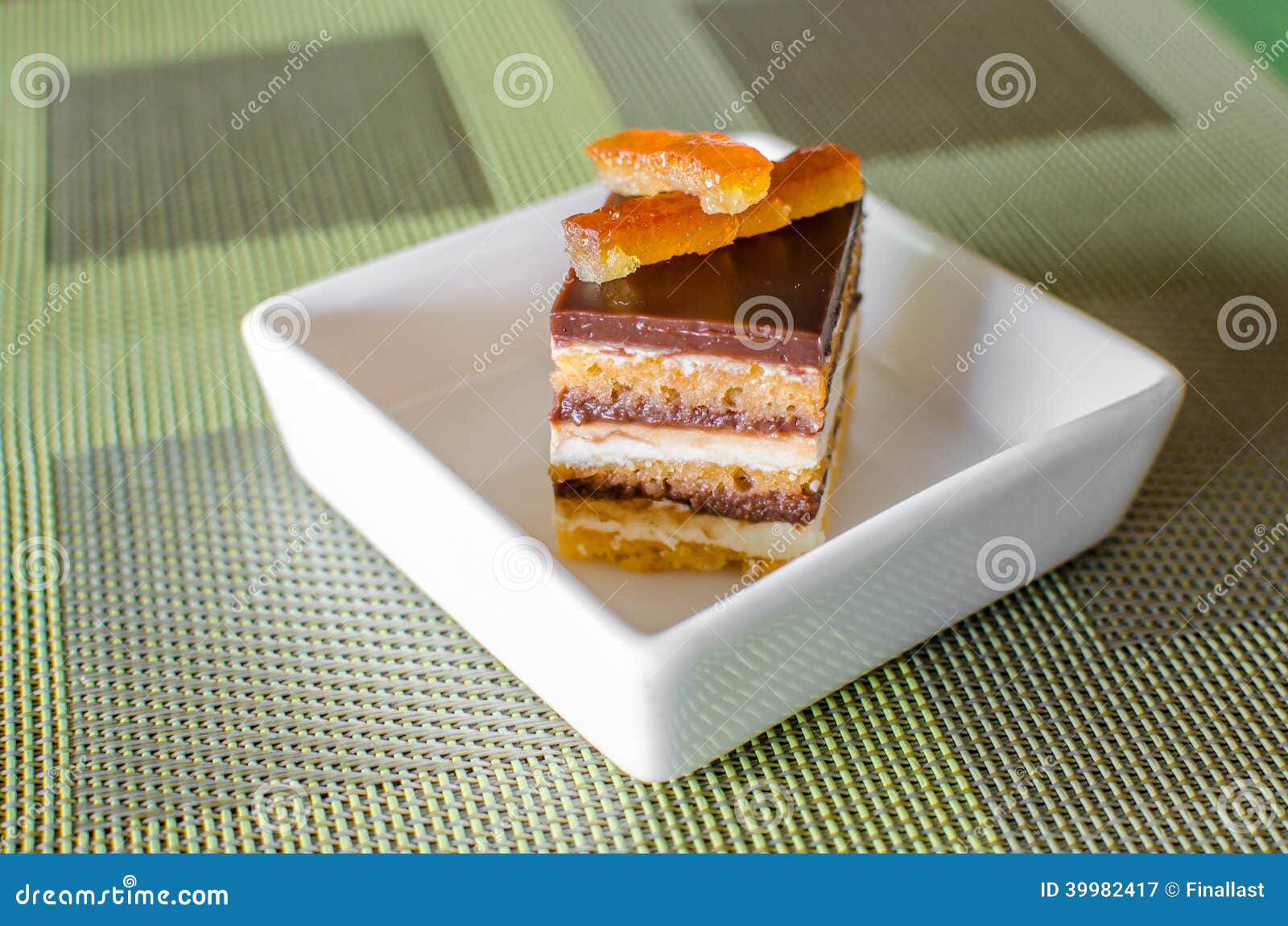 Opera Cake, French Dessert stock image. Image of french - 39982417