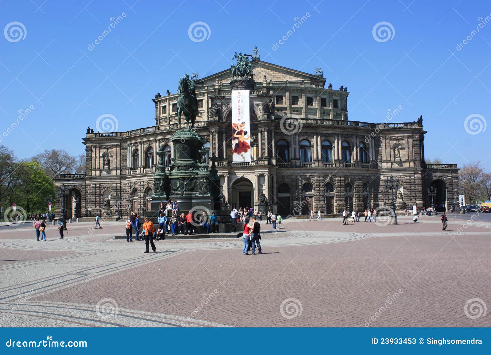 Opera House, Dresden, Germany Editorial Stock Photo - Image of ...