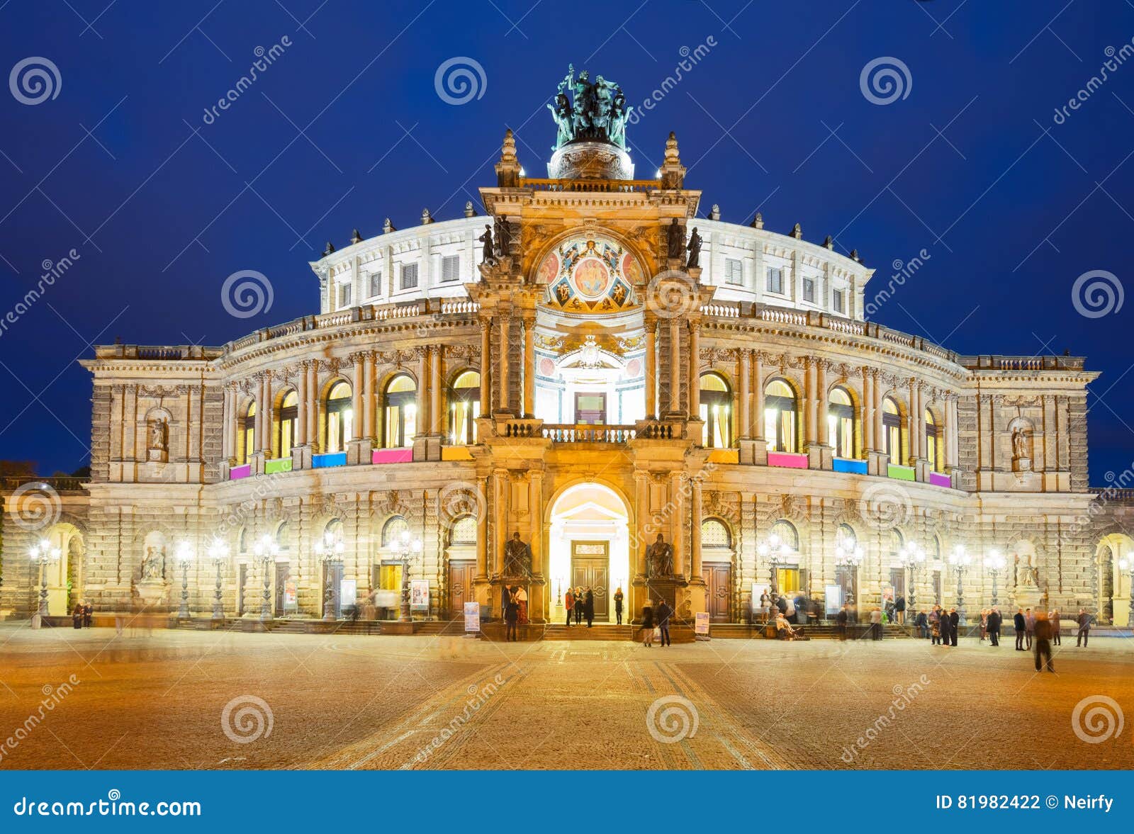 Opera House of Dresden, Germany Stock Photo - Image of baroque ...