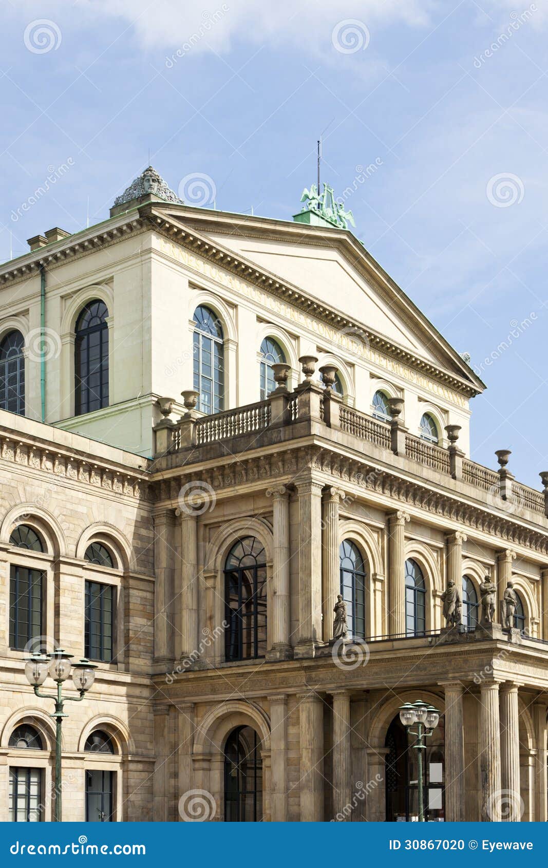 Opera House at Hannover, Germany Stock Photo - Image of arts, sandstone ...