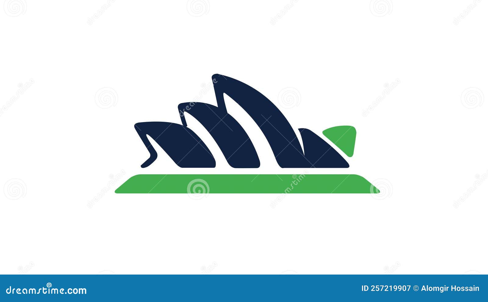 Opera House Icon Animation. Loop Animation with Alpha Channel, Green ...