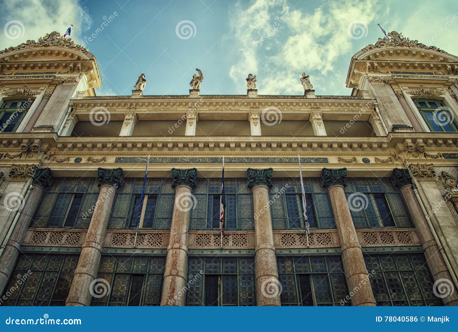 Opera house in Nice stock photo. Image of mediterranean - 78040586