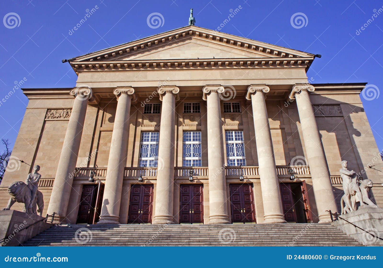 Opera house in Poznan stock photo. Image of opera, facade - 24480600