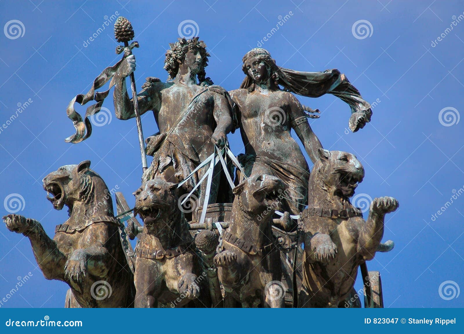 Opera House Statue in Dresden, Germany Stock Image - Image of opera ...