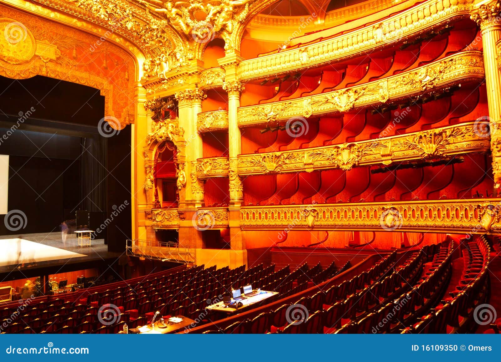 Opera interior stock photo. Image of classical, auditorium - 16109350