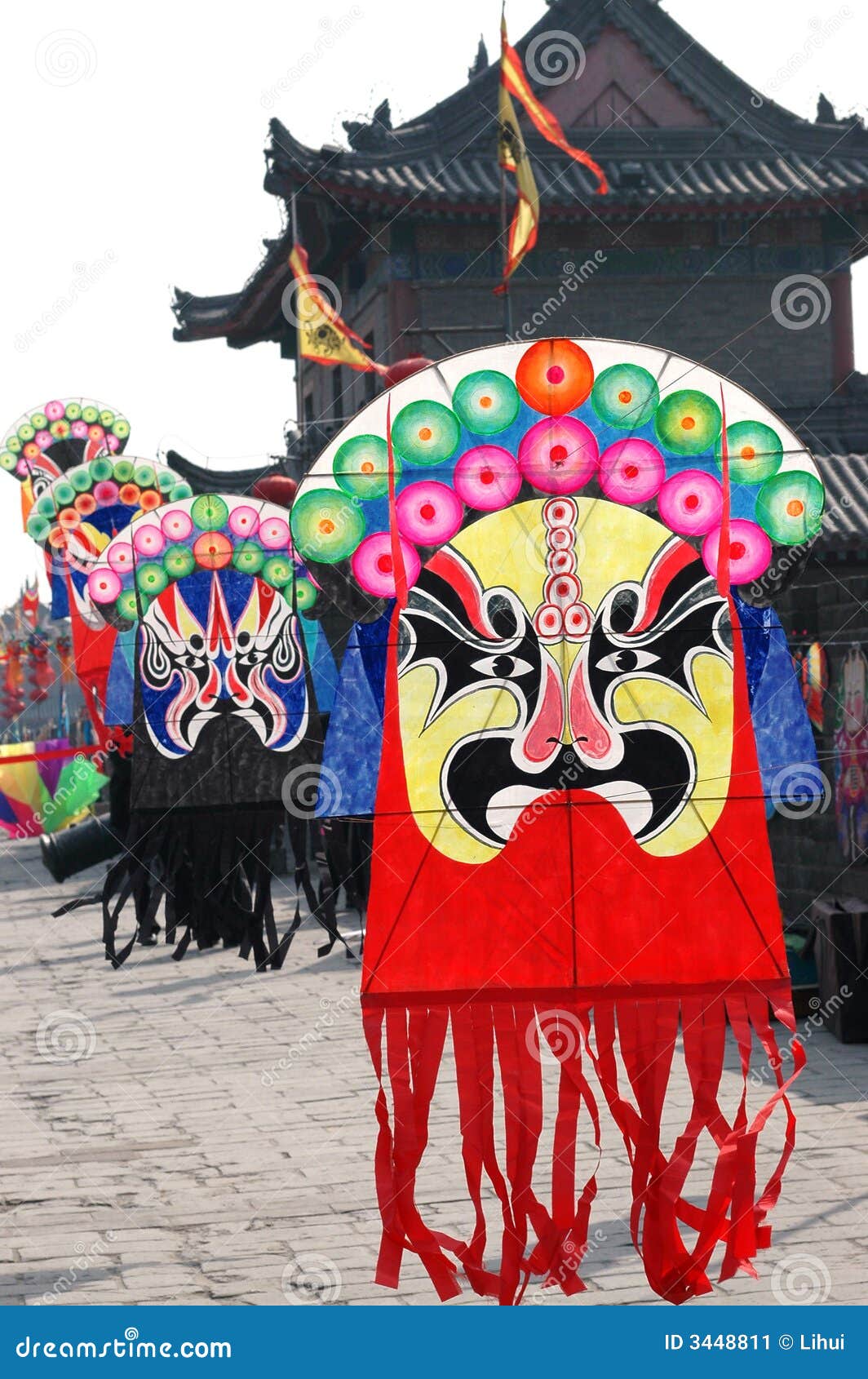 Opera mask Kite stock image. Image of asian, cultre, china - 3448811